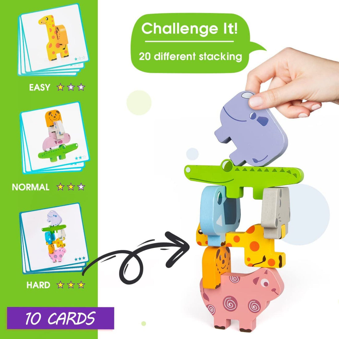 Montessori Animal Stacking Blocks