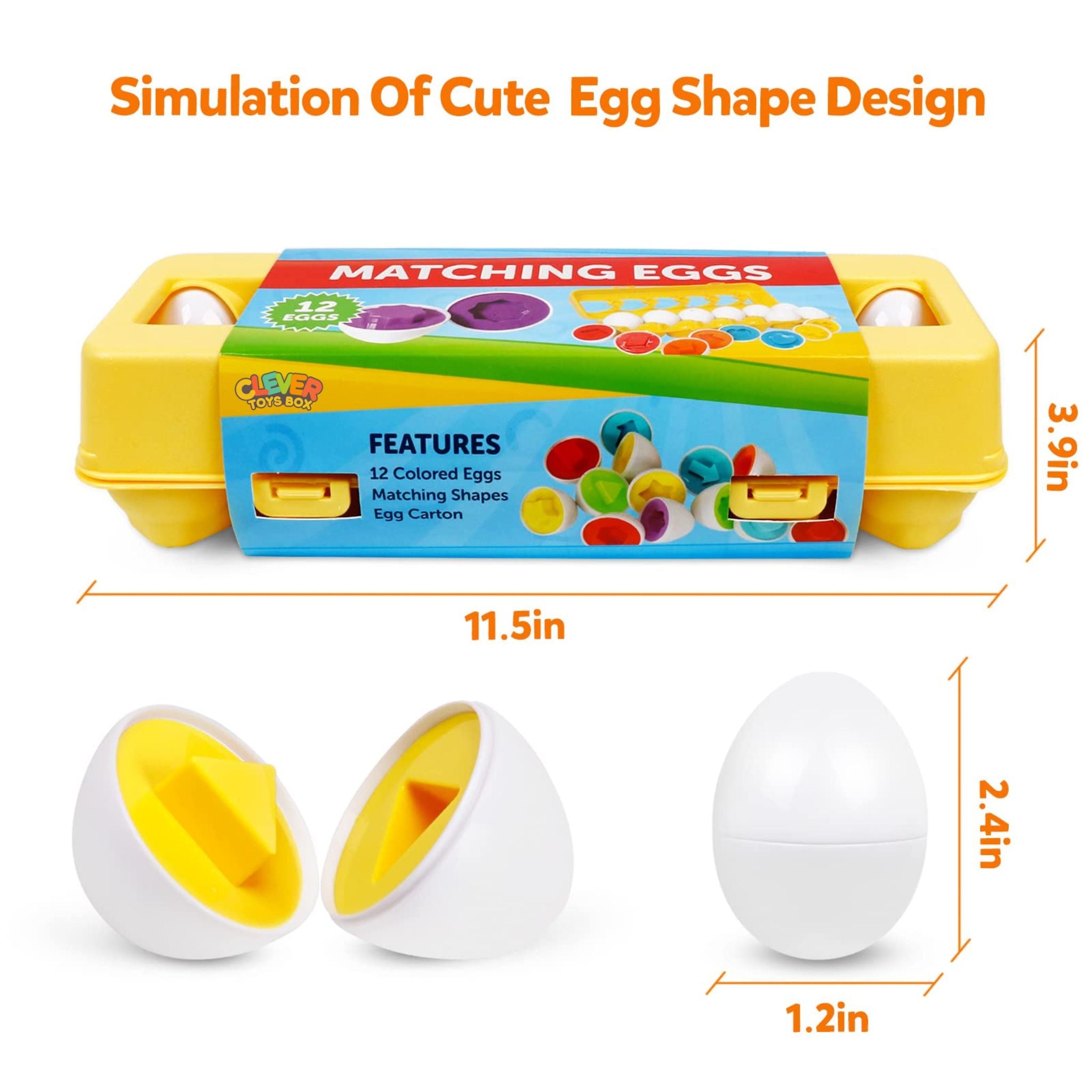 Montessori Geometric Eggs | Buy Montessori Toys at Clever Toys Box
