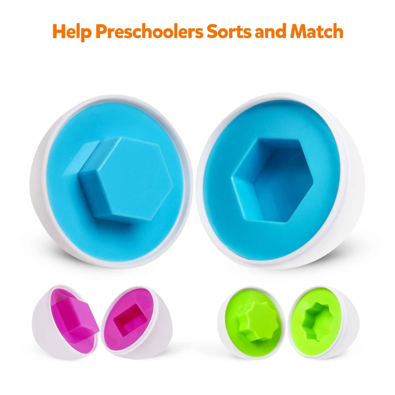 Montessori Geometric Eggs | Buy Montessori Toys at Clever Toys Box