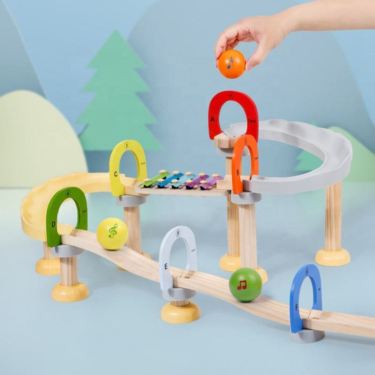 Montessori Musical Marble Run