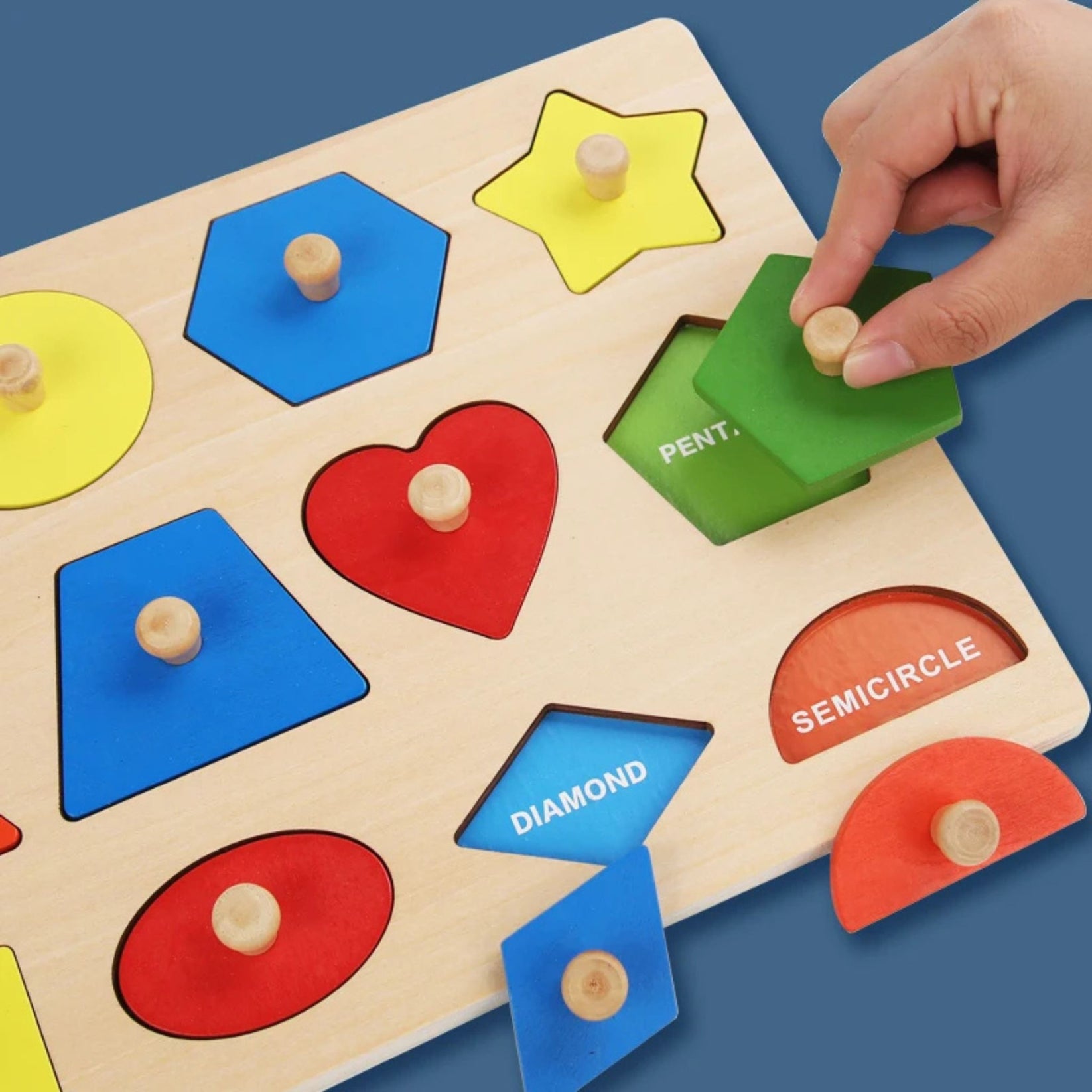 Montessori Wooden Shapes Puzzle